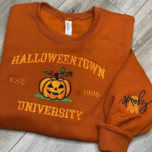 Sweaters | Halloweentown University Sweatshirt Embroidered On This ...